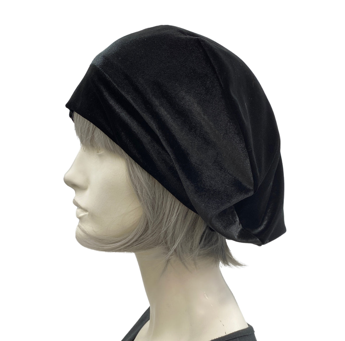 Cute Beret Handmade in Blue Velvet – Boston Millinery